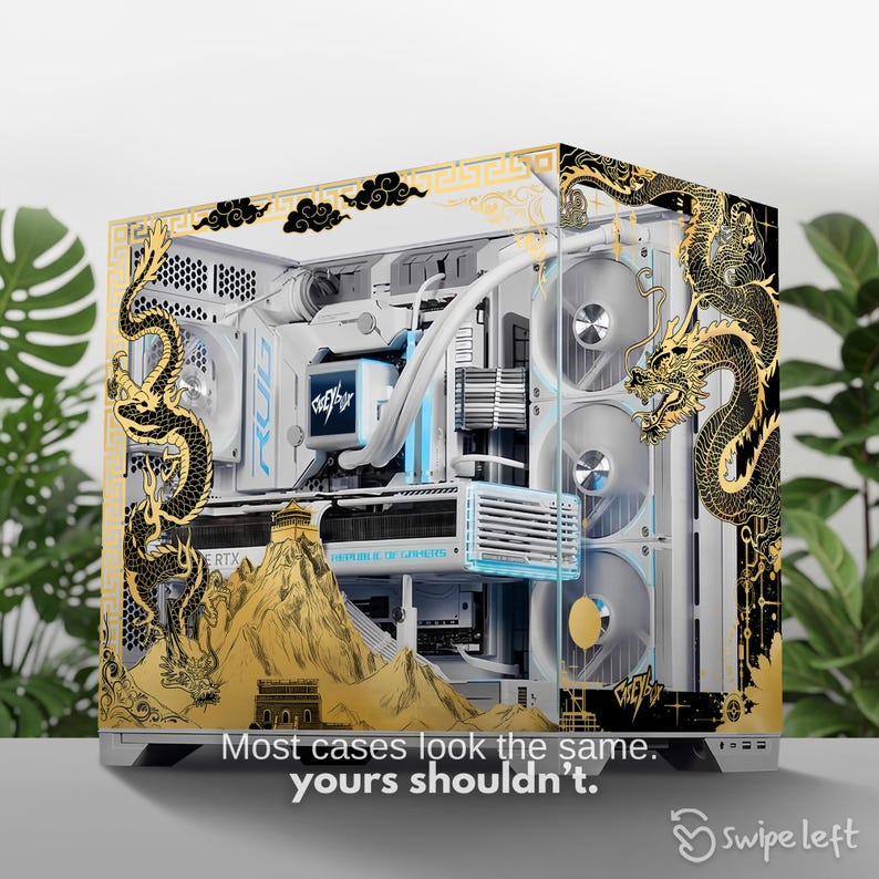 Ancient Dragon PC Case Skin, Sticker - Special Edition Gaming Pc, Decal ...
