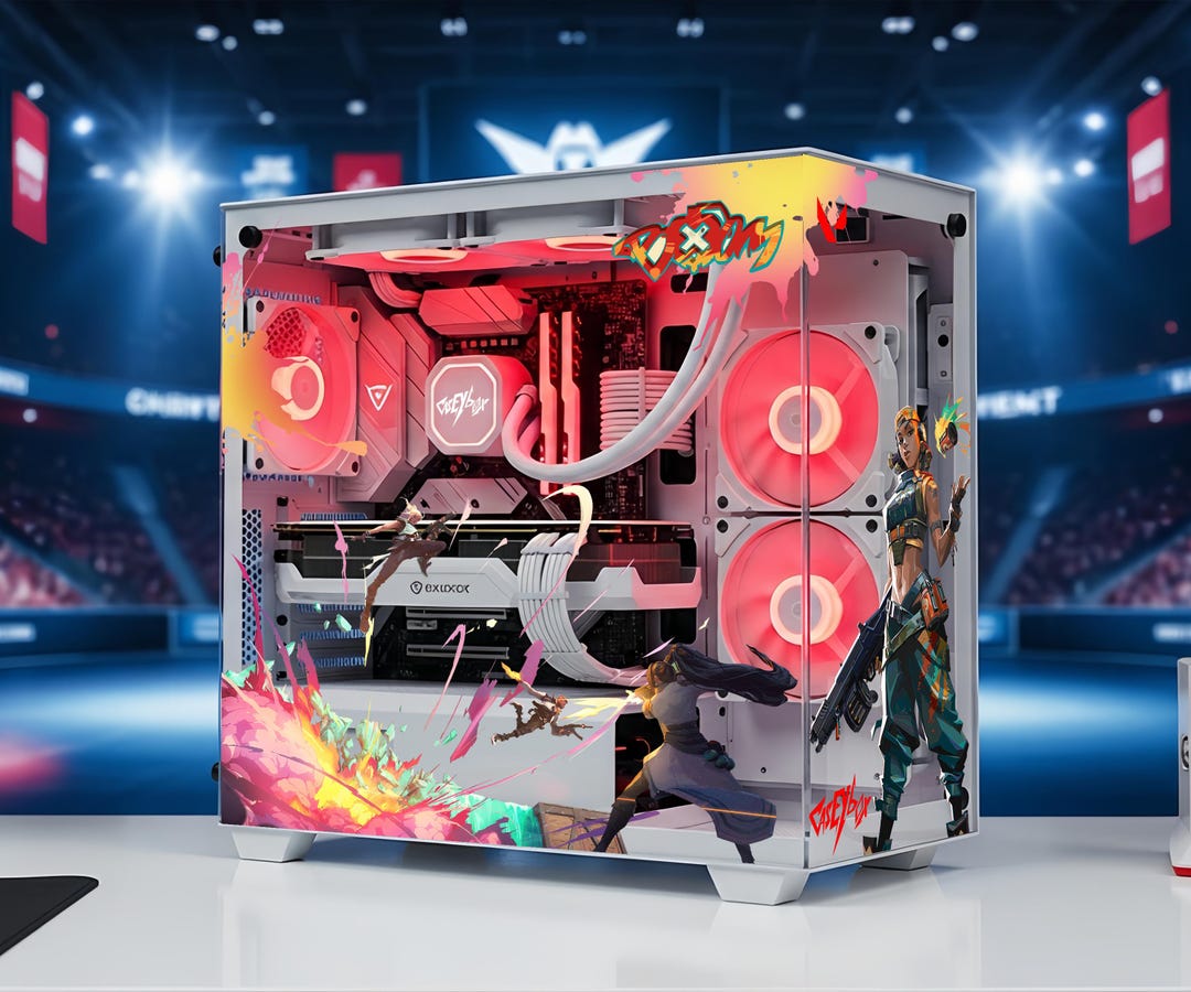 Raze PC Case Skin, Sticker - Valorant Gaming Pc Game Decal - Gift for ...