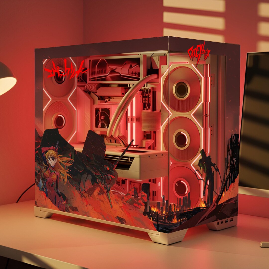 Pegatina para carcasa de PC del anime Evangelion - Skin para PC Asuka ...