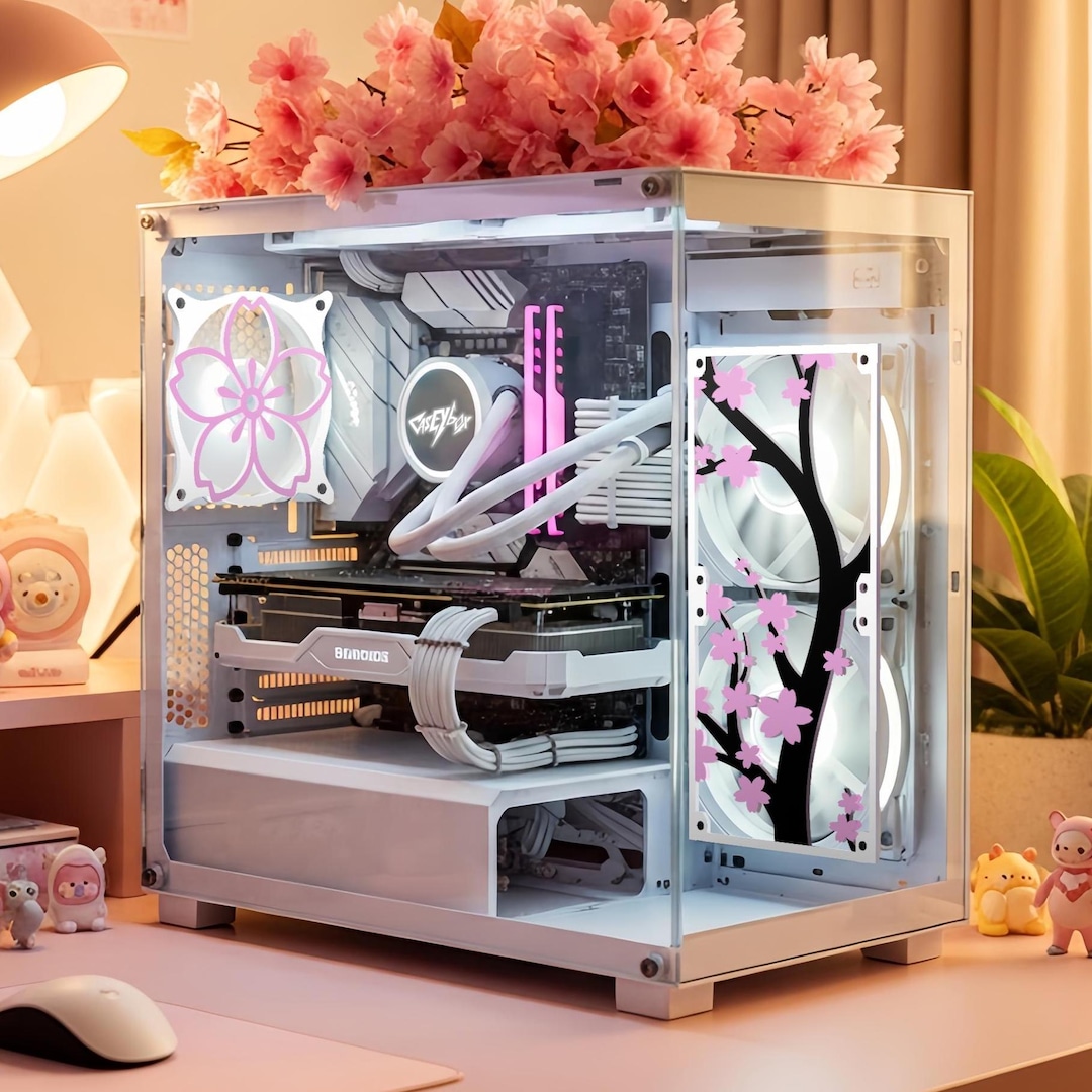 Sakura Cherry Blossom PC Fan Cover: Custom 3D Printed Grill - 120mm ...