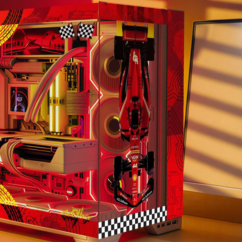 Formula PC Case Skin, Sticker – F1 Racing Gaming PC Decal - Etsy