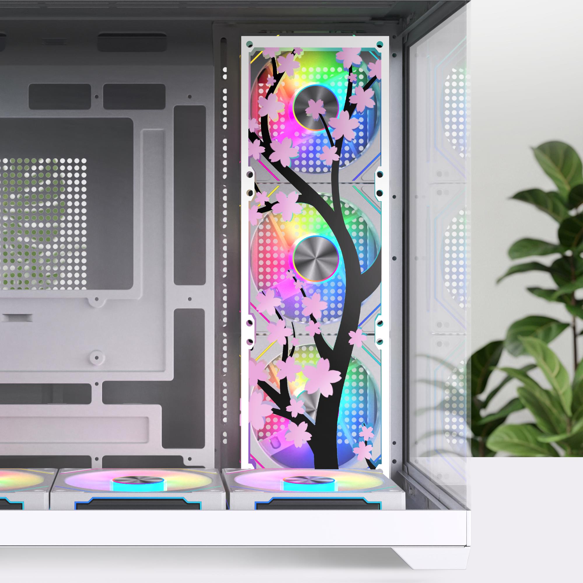 Sakura Cherry Blossom PC Fan Cover: Custom 3D Printed Grill - 120mm ...