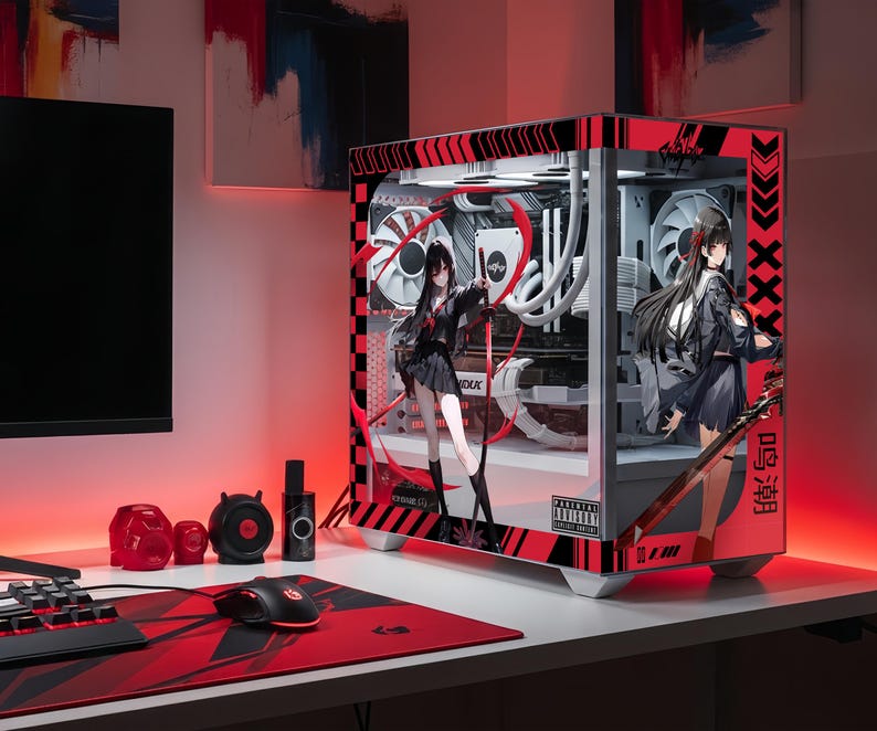 Chisa PC Case Skin, Sticker - Anime Gaming PC Decal - Gift for Gamer ...