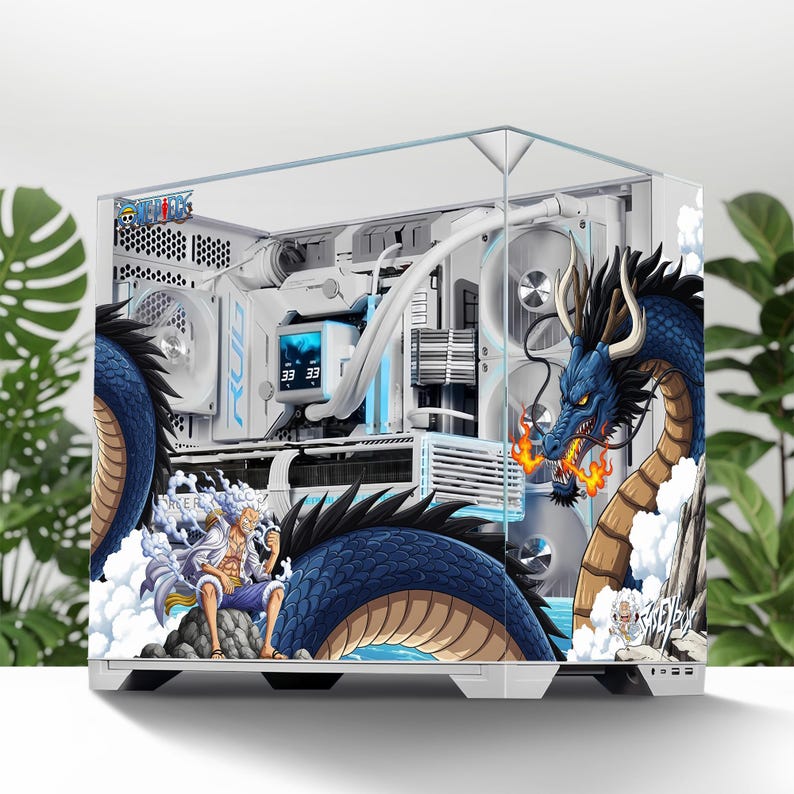 One Piece Anime PC Case Decal: UV DTF Sticker Skin, Easy Install - Etsy