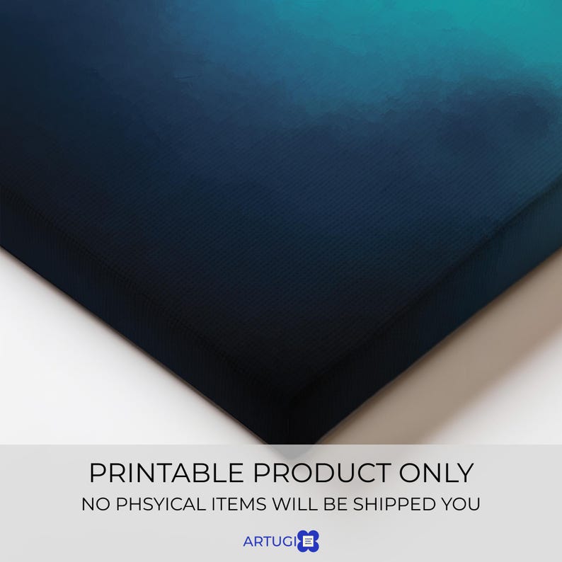 Ocean Wall Art, Printable Minimalist Sea Poster, Digital Download ...