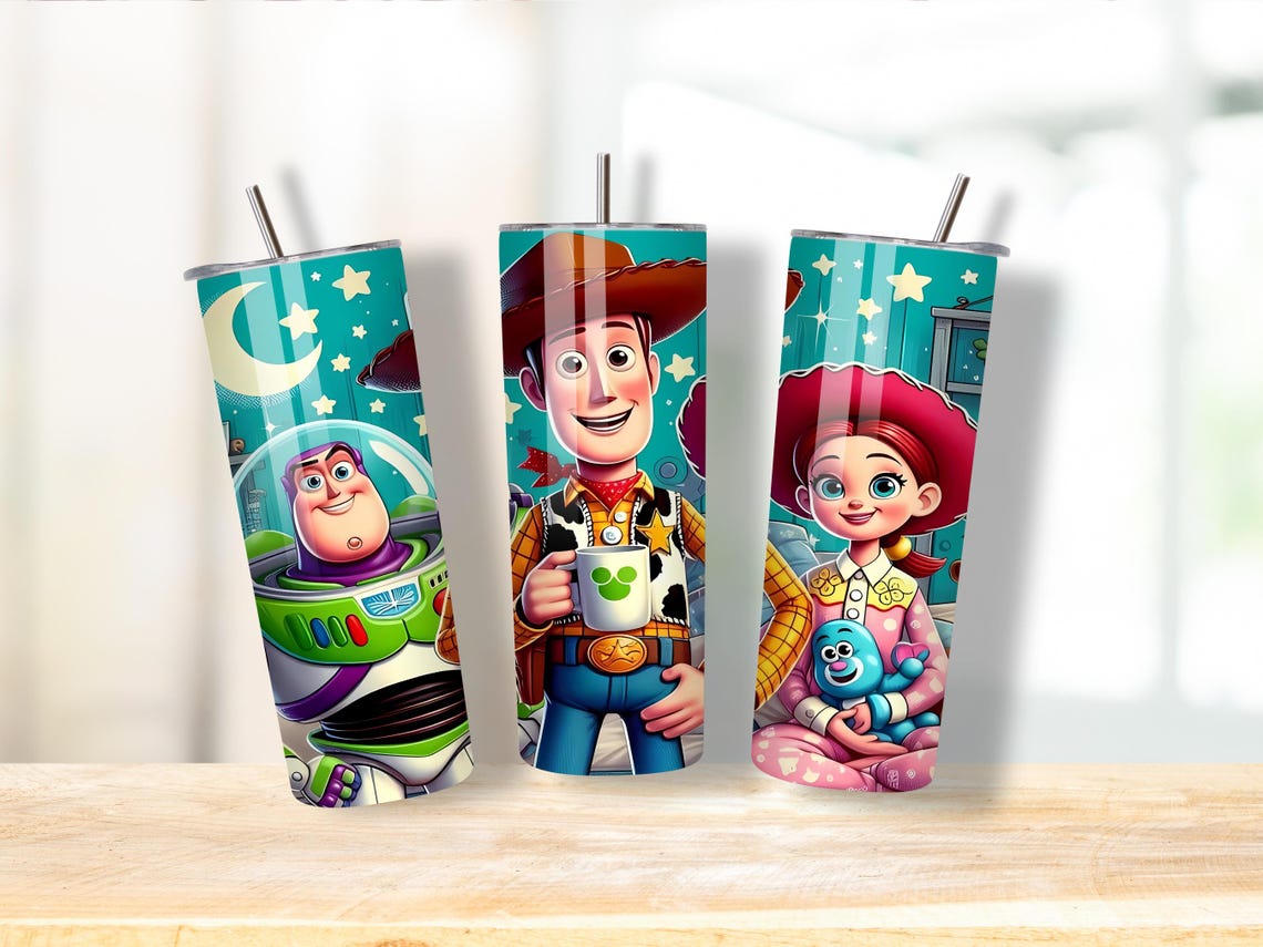 Toy Story Tumbler Wrap Bundle, Instant Download 20oz Tumbler PNG Wraps ...