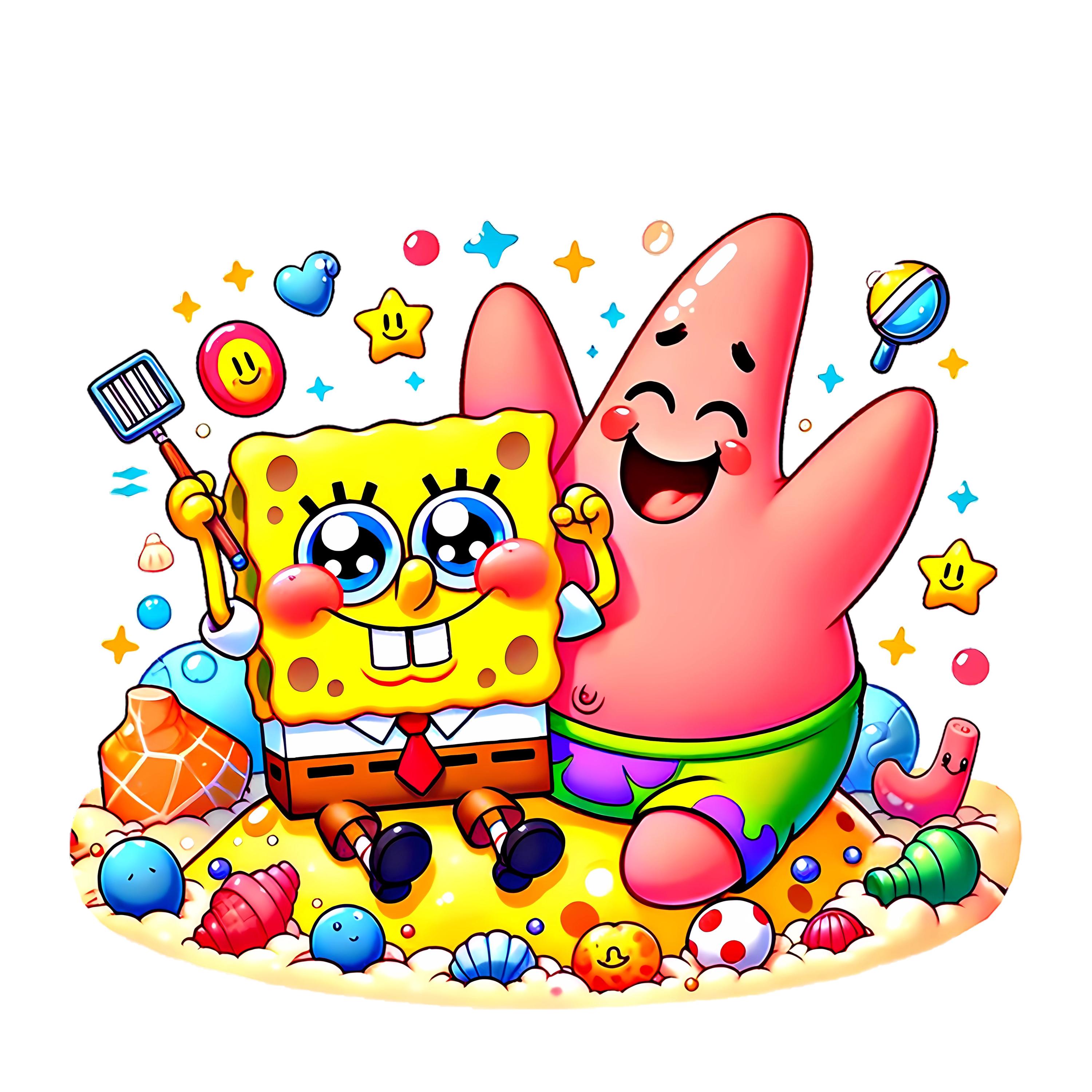 Spongebob PNG Bundle, Funny Cartoon Characters Clipart, Patrick and ...