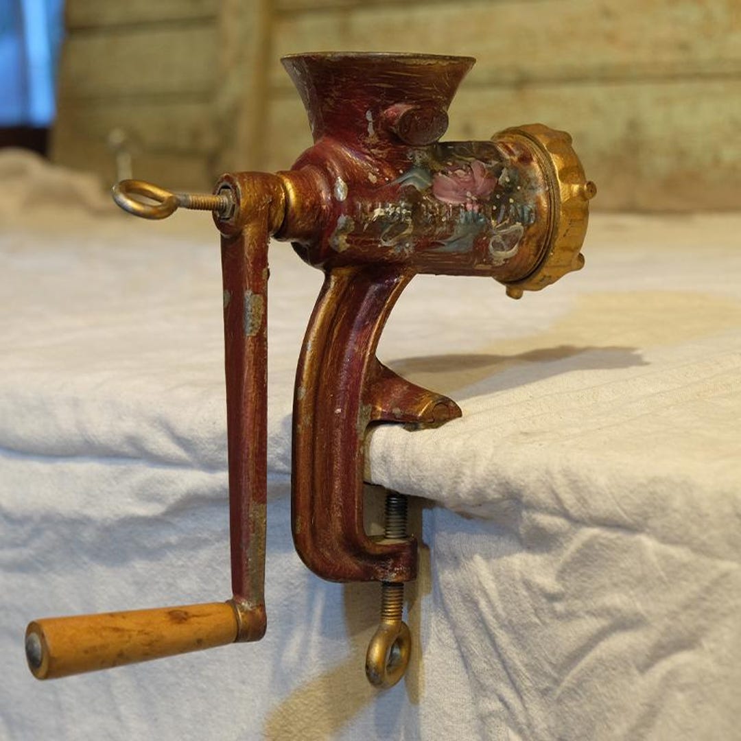 Spong Number 5 Hand Painted Meat Grinder, Made in England - Etsy