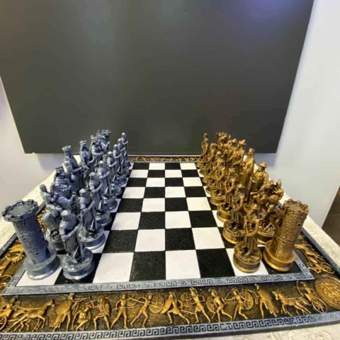 Medieval Battle Chess Set: War-themed Army Chess Board Game - Etsy