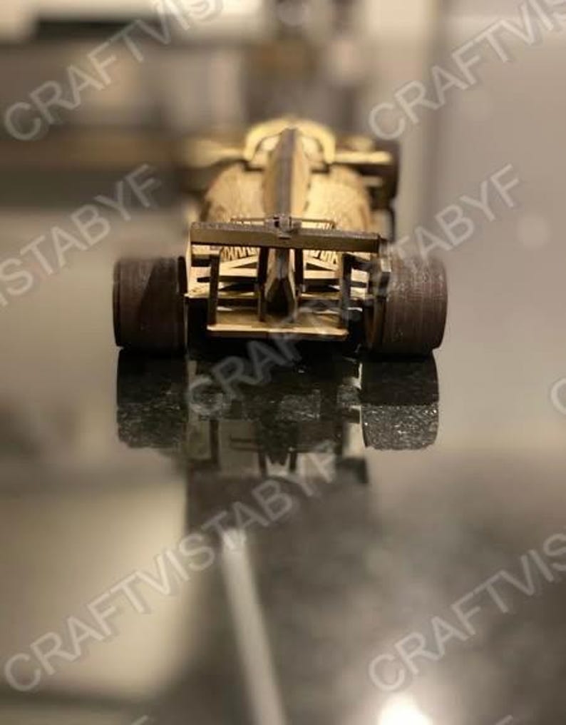 Laser Cut Ferrari SF1000 3D Wooden Vector Files | 3mm Wood Puzzle Model ...