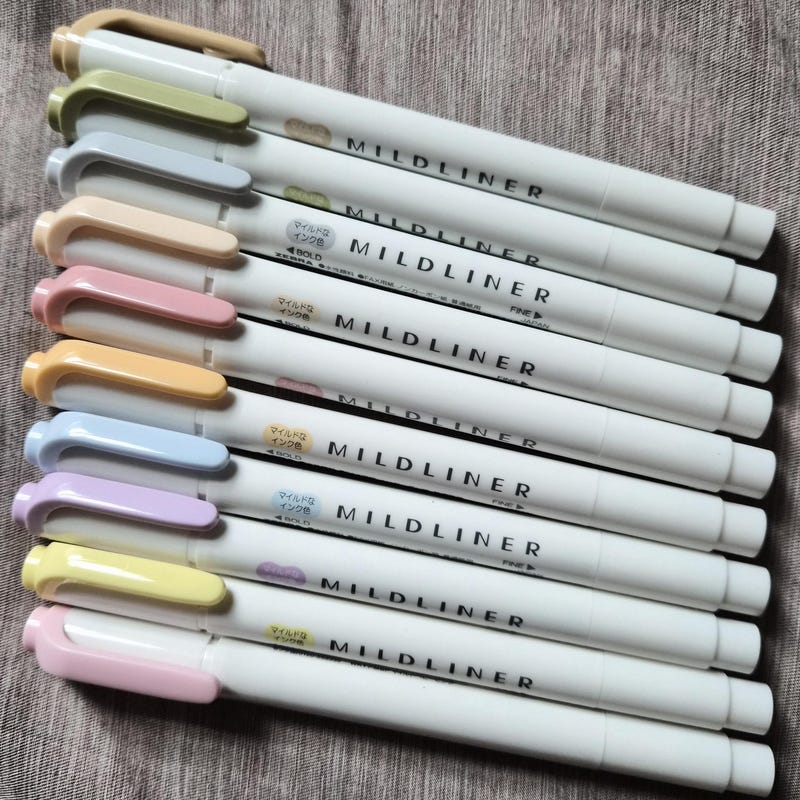 Mildliner Pens - Etsy