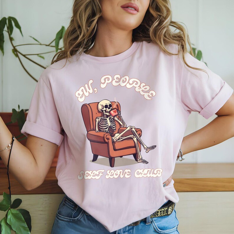 Ew People Shirt, Retro Skeleton Valentine Shirt, Funny Anti Valentines ...