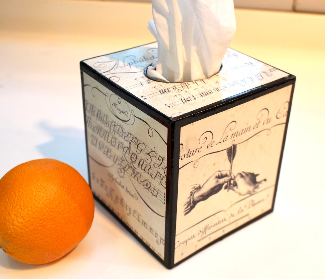Calligraphy Tissue Box Cover - Etsy