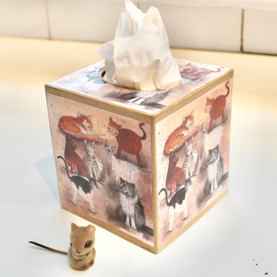 Our Cats Tissue Box Cover - Etsy