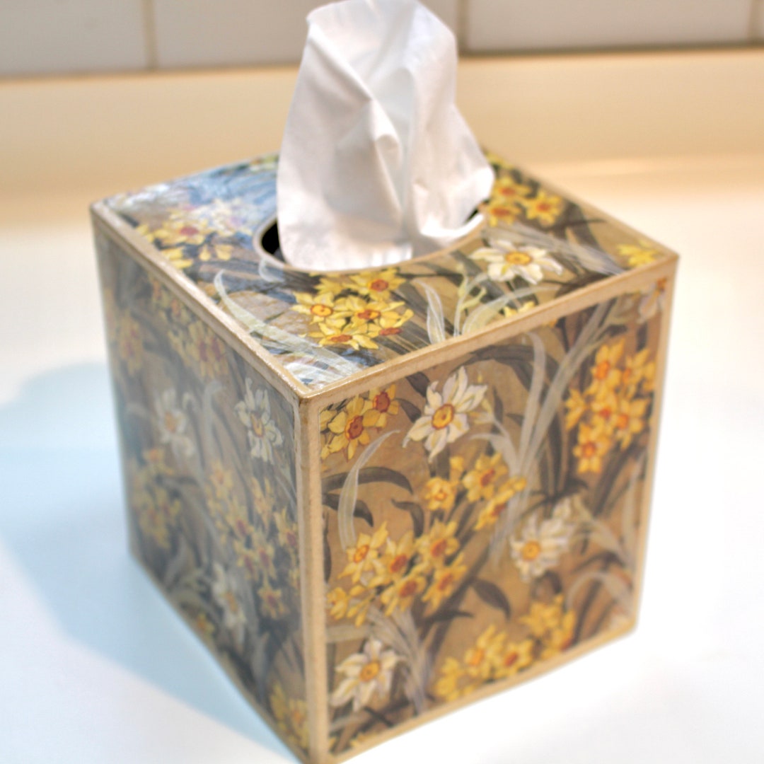 Daffodils Tissue Box Cover - Etsy