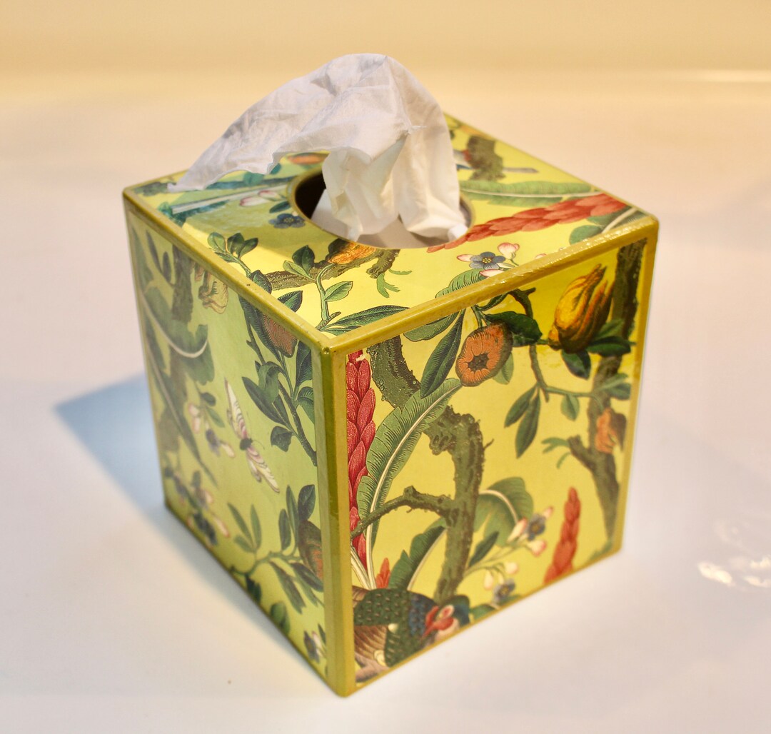 Guiana Jungle Tissue Box Cover - Etsy
