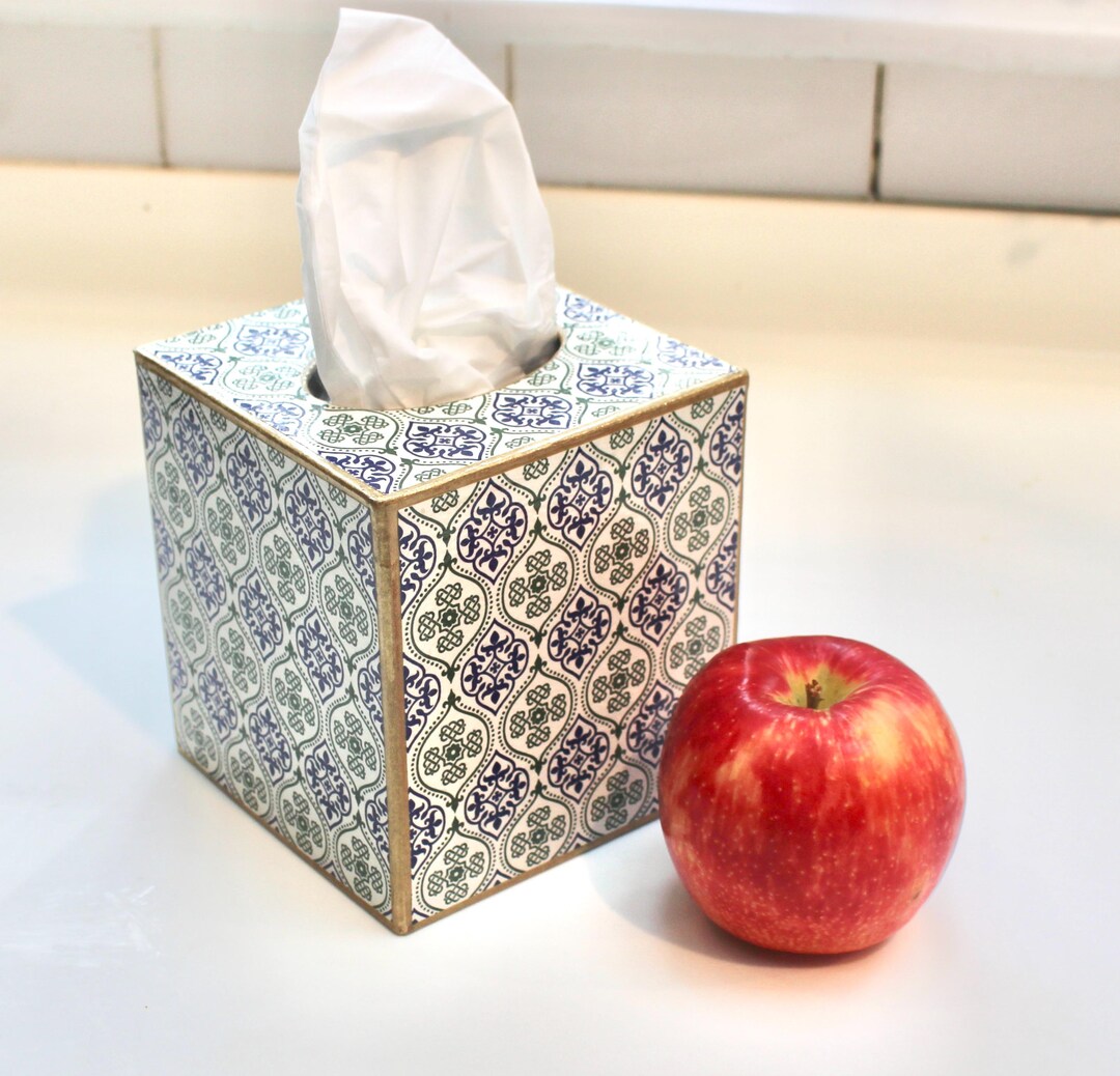 Portuguese Tile Tissue Box Cover - Etsy