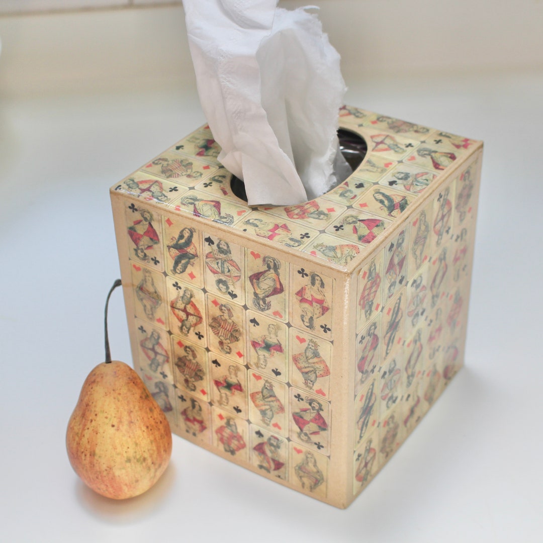 Playing Cards Tissue Box Cover - Etsy