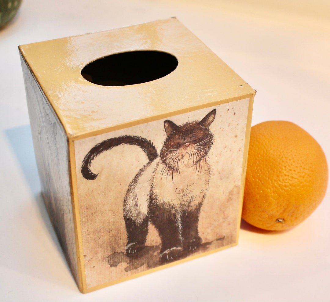 Siamese Cat Tissue Box Cover - Etsy