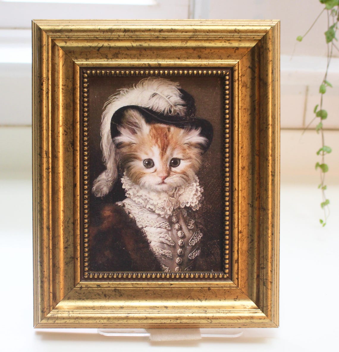 Arthur, the Ginger Kitten - Framed Oil Painting Print on Canvas - Etsy