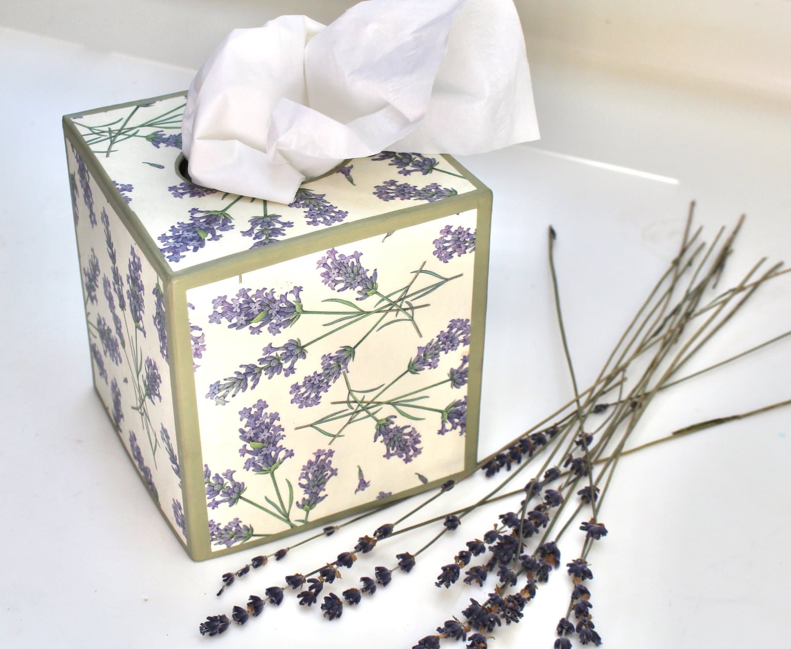 Soft Lavender Tissue Box Cover - Etsy