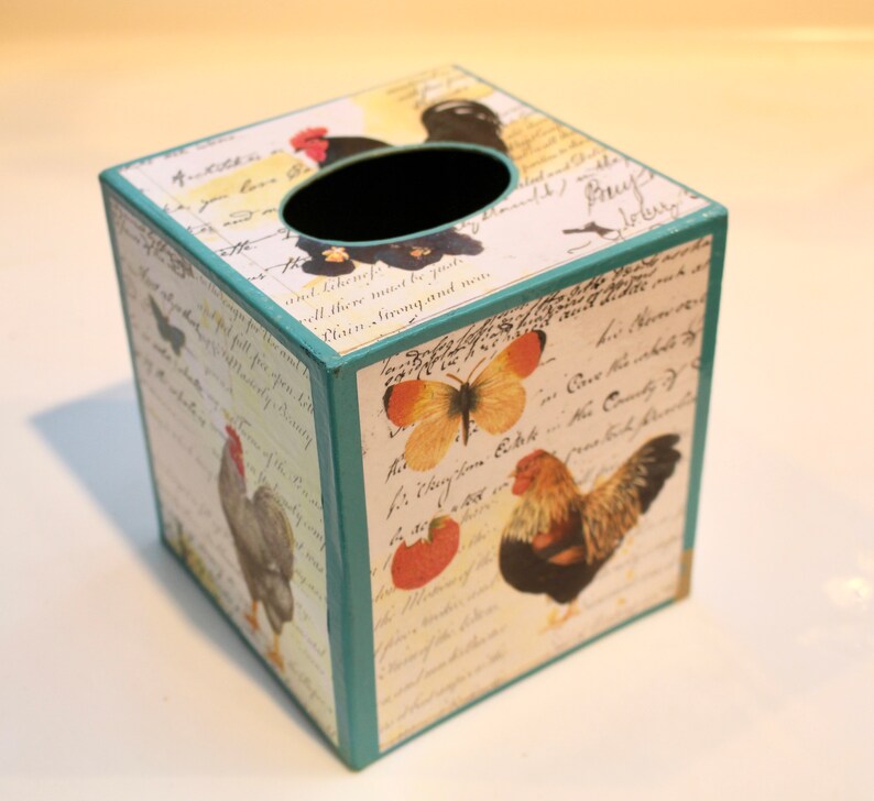 Chicken Tissue Box Cover - Etsy