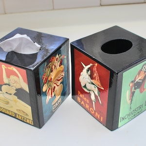 Italian Posters Tissue Box Cover - Etsy