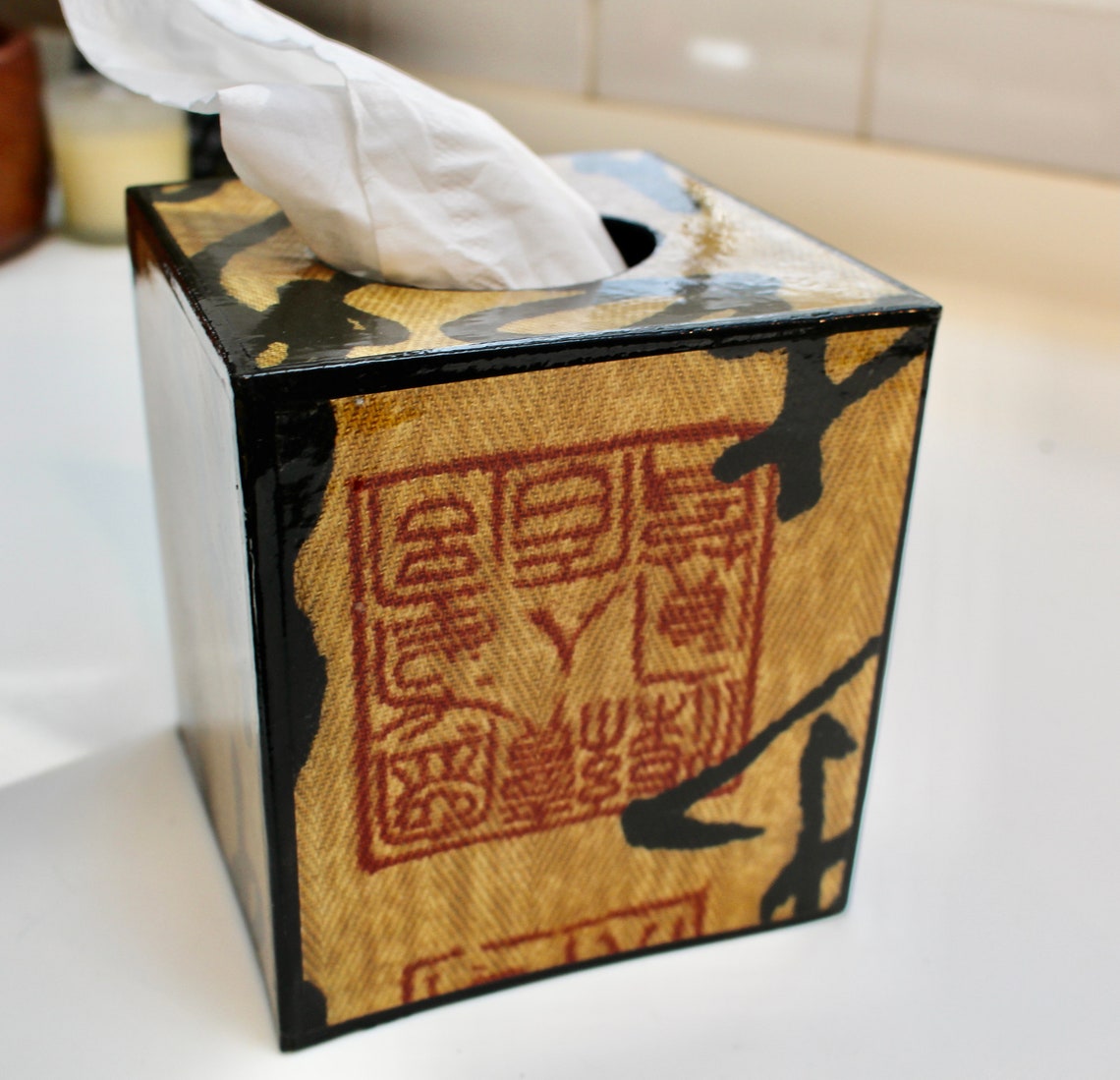 Asian Tissue Box Cover - Etsy