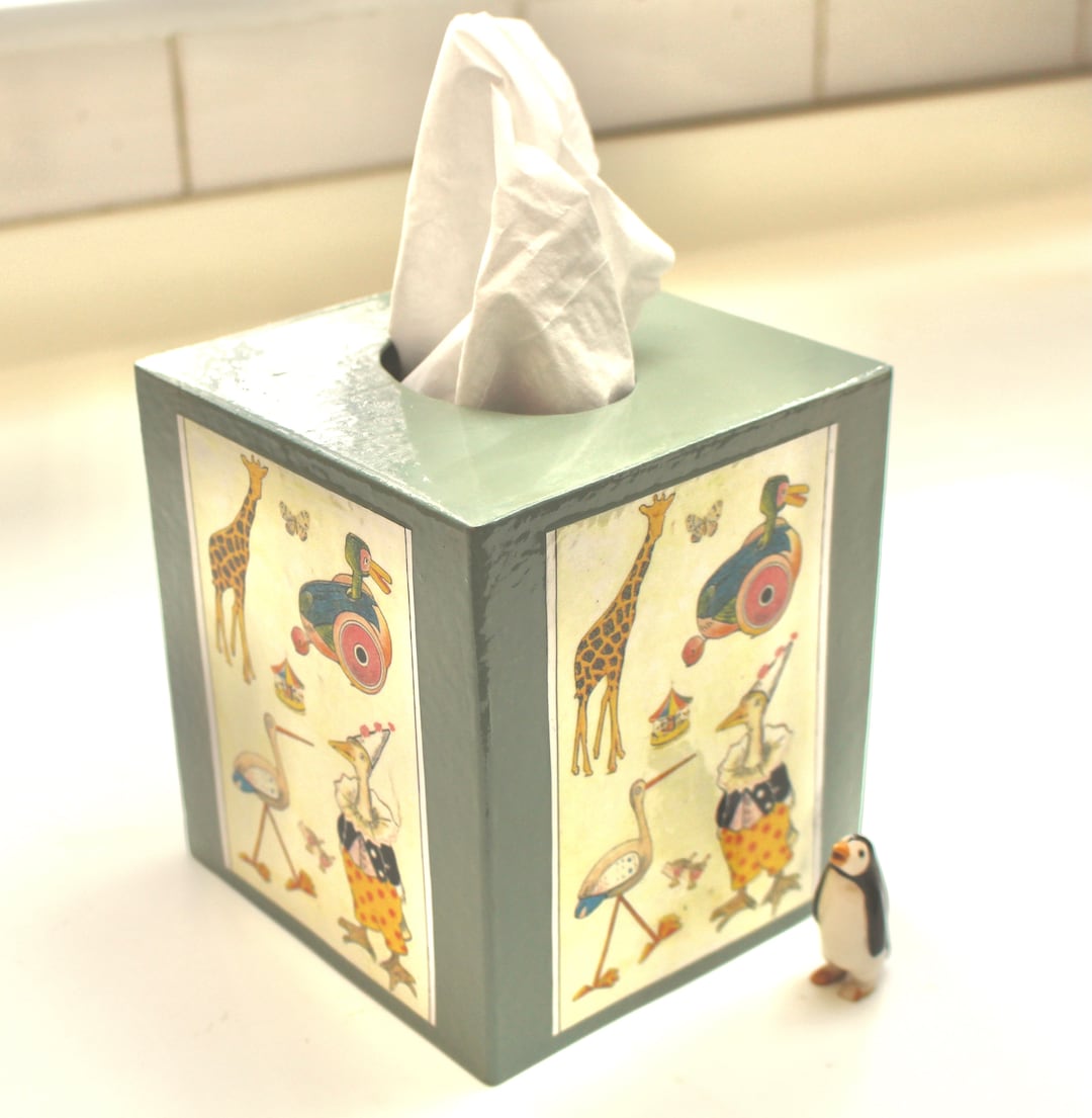 Children's Nursery Animals Tissue Box Cover - Etsy