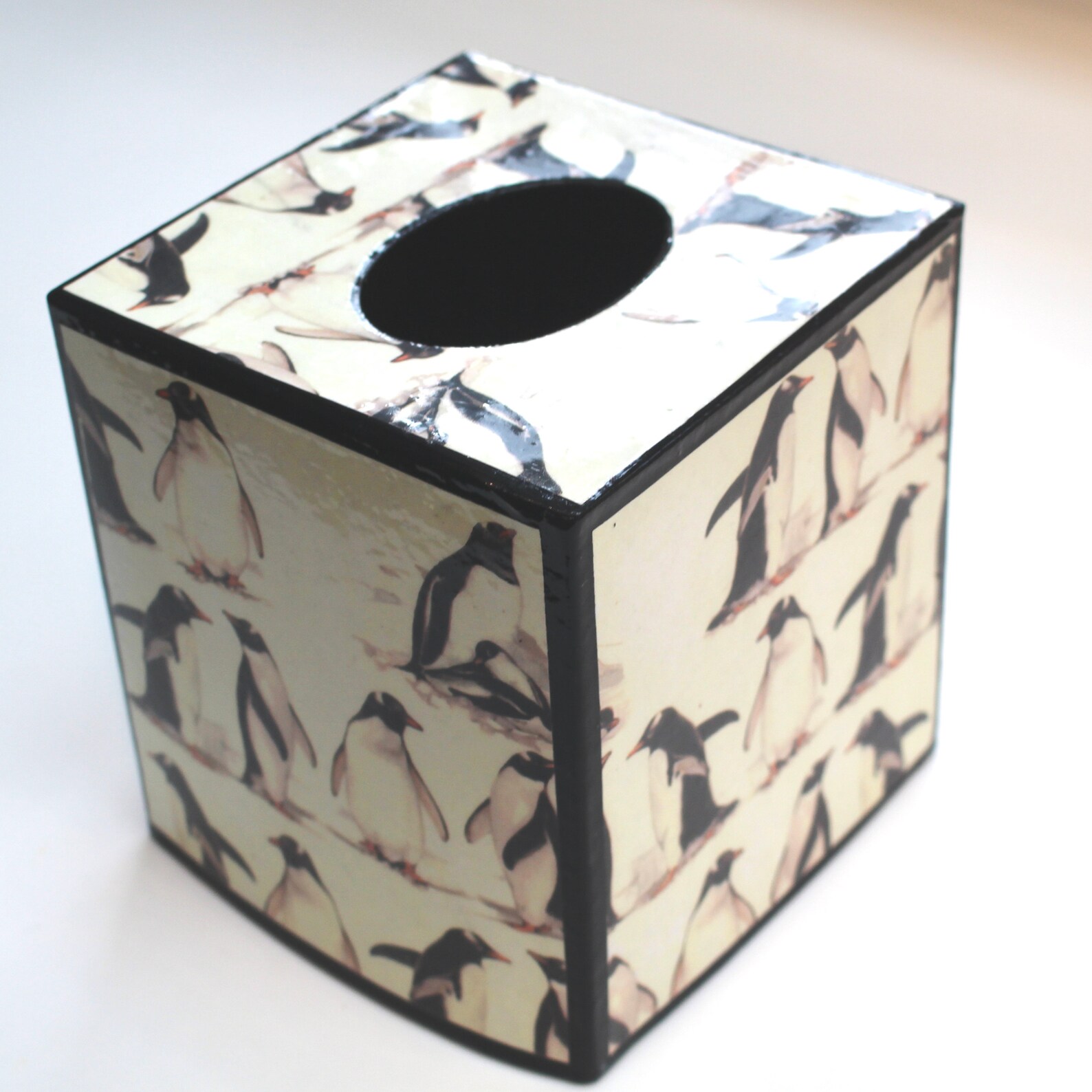 Penguin Tissue Box Cover - Etsy