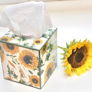 Sunflowers Tissue Box Cover - Etsy