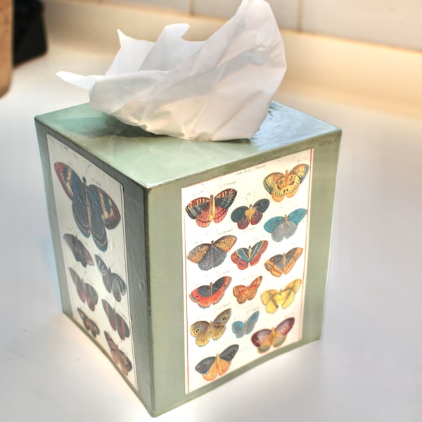 Butterfly Tissue Box Cover - Etsy