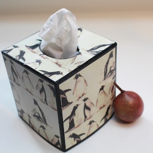 Penguin Tissue Box Cover - Etsy