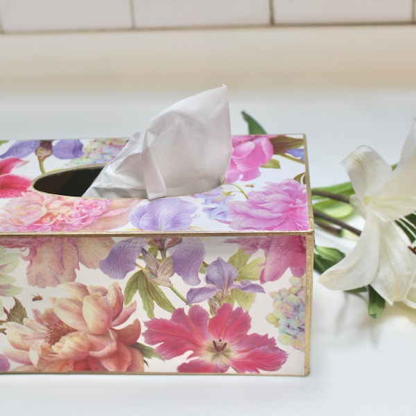 Painted Tissue Box - Etsy