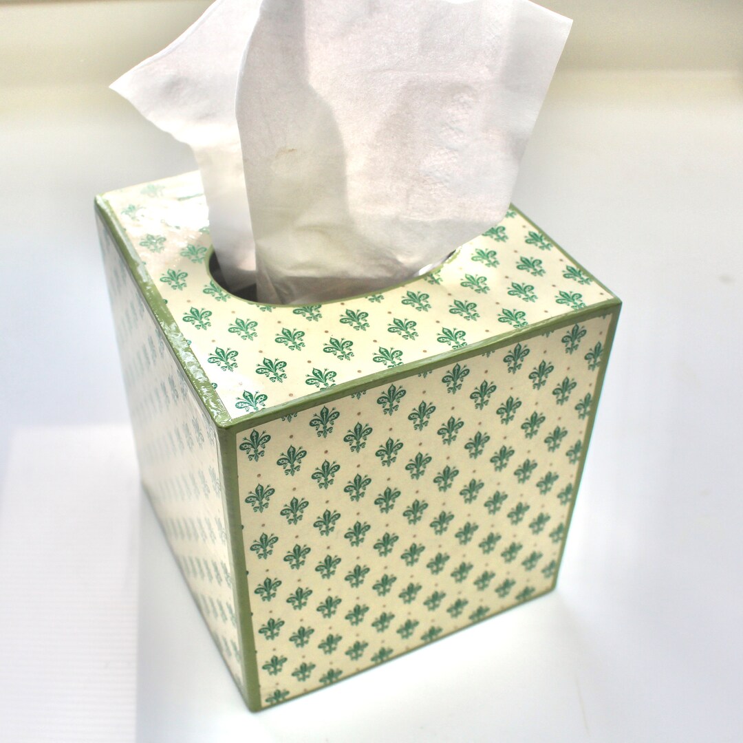 French Fleur-de-lys Tissue Box Cover - Etsy