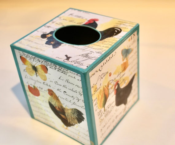 Chicken Tissue Box Cover - Etsy