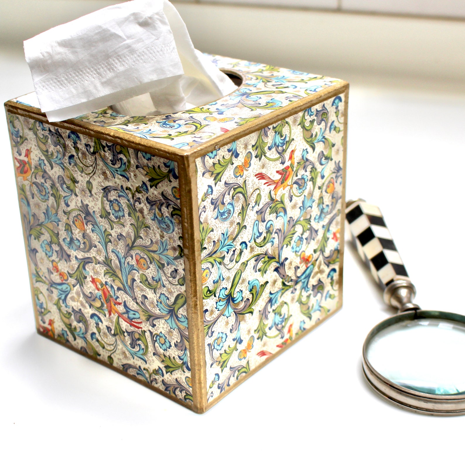 Italian Florentine Tissue Box Cover No. 2 - Etsy