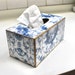Royal Blue Toile Decoupage Family-size Tissue Box Cover - Etsy
