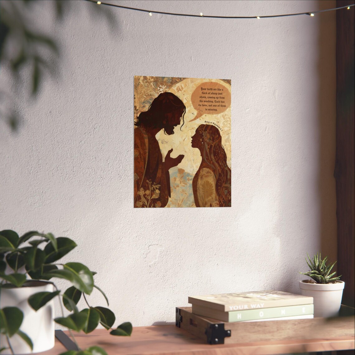 Funny Song of Solomon Bible Verse Fine Art Poster, Anniversary ...