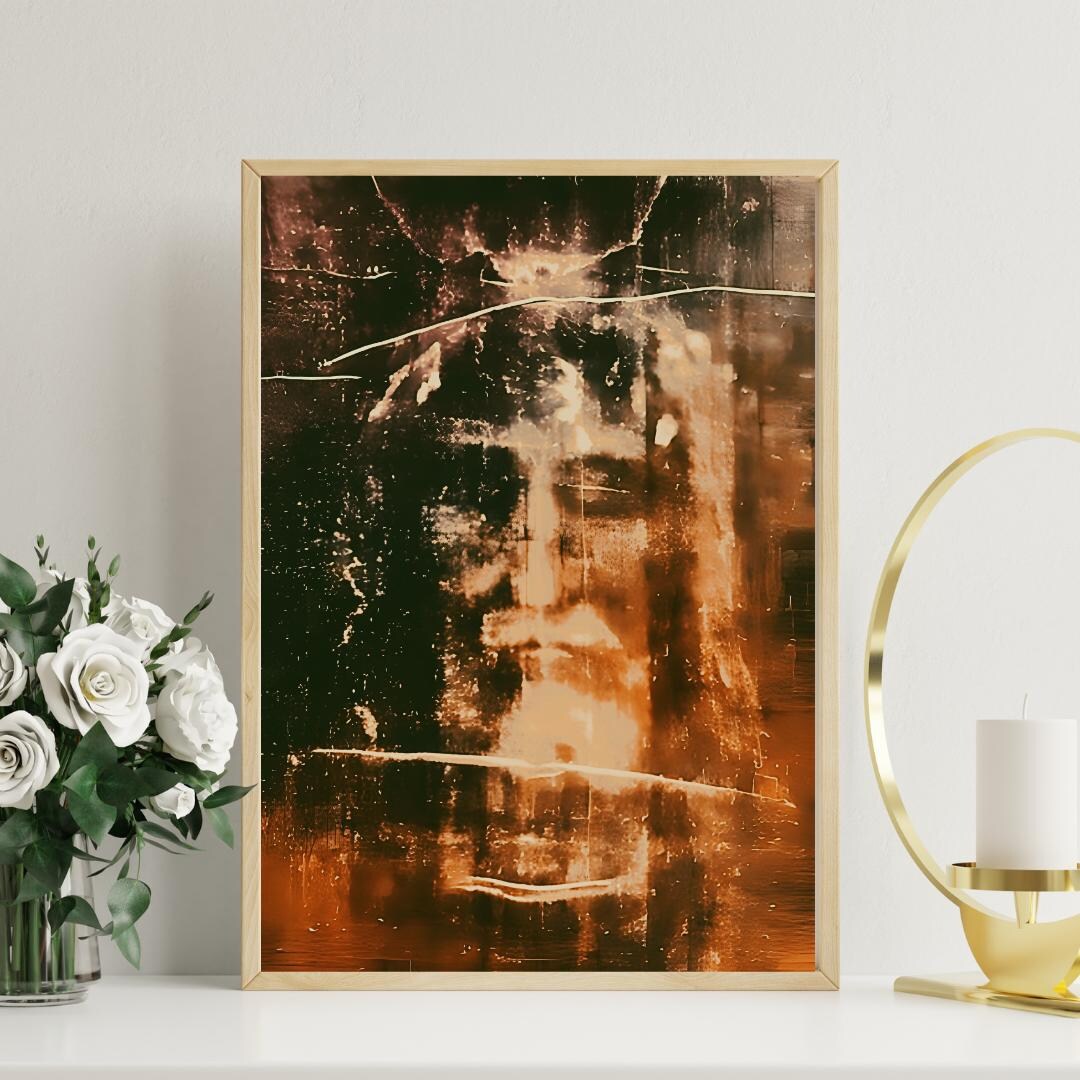 Shroud of Turin Fine Art Poster: Modern Christian Home Decor - Etsy