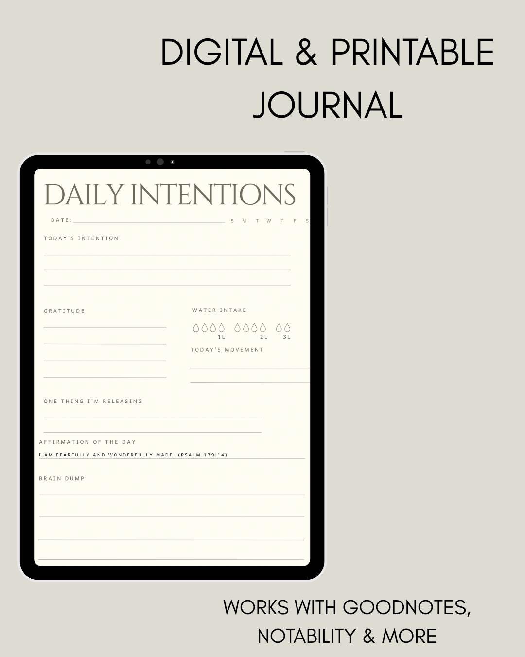 30 Day Affirmation Journal | Self-development Digital Download ...