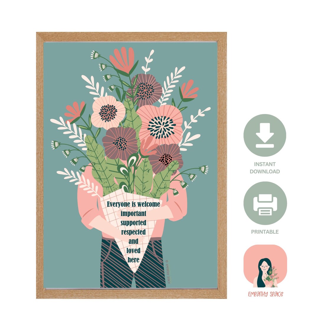 Everyone is Respected Poster | Therapy Office Decor (digital Download ...