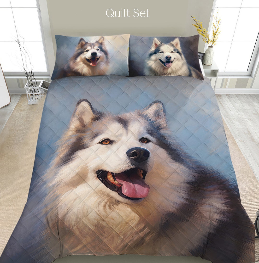 Alaskan Malamute Bedding Set Available as a Quilt Set - Etsy