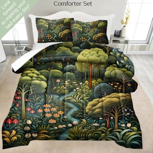 Enchanted Forest Bedding Set, Duvet Set, Comforter Set or Quilt Set ...