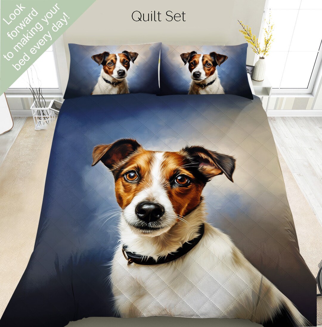 Jack Russell Terrier Bedding Set, Duvet Set, Comforter Set or Quilt Set ...