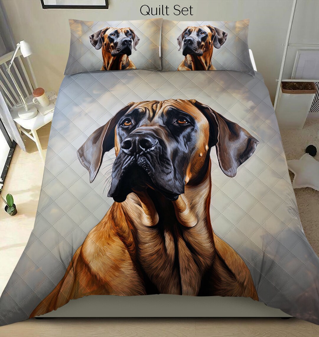 Great Dane Bedding Set Great Dane Quilt Set Comforter Set or - Etsy