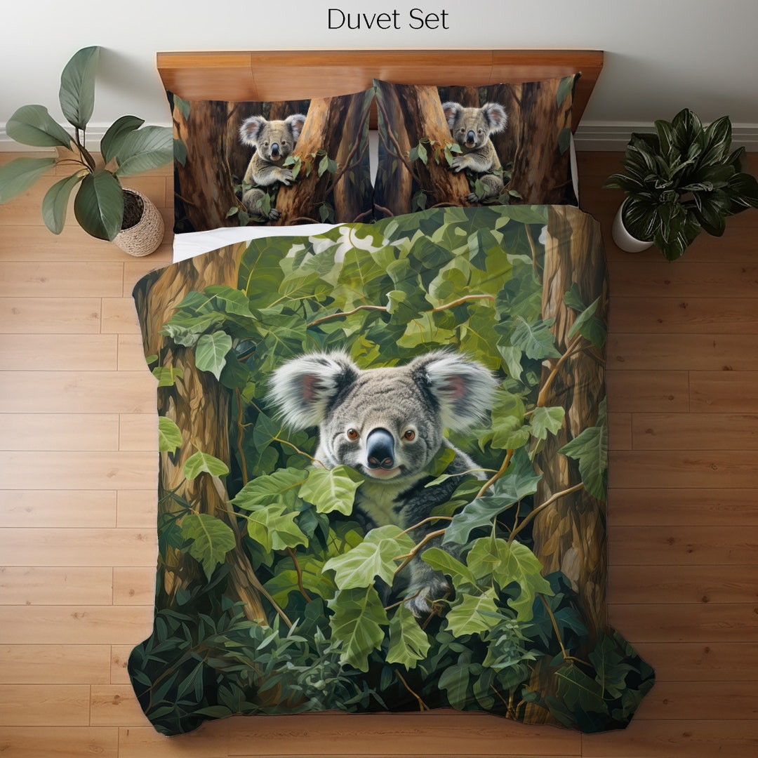 Koala Bear Bedding Set, Duvet Set, Comforter Set or Quilt Set, Koala ...