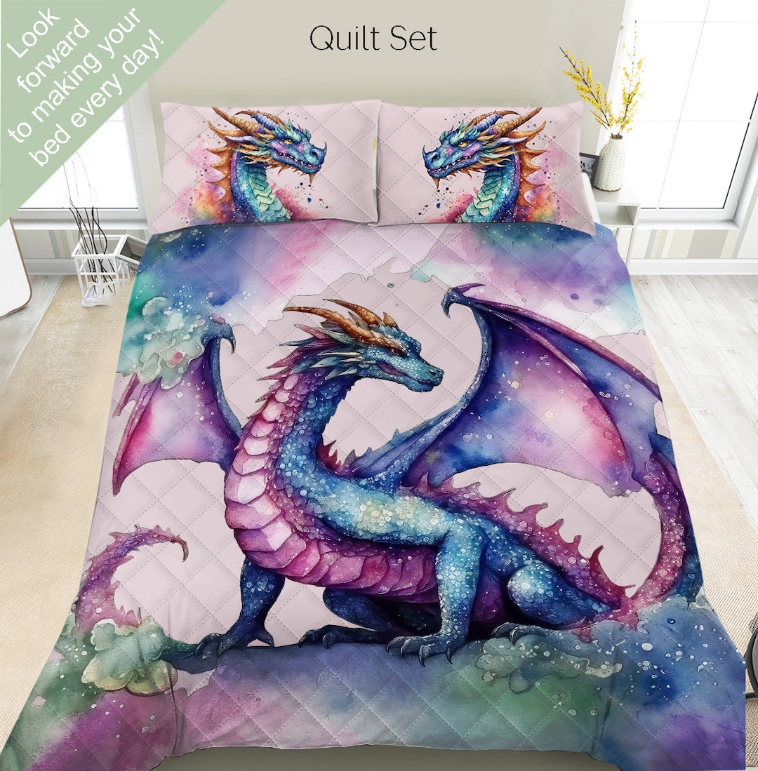 Mystical Dragon Bedding Set, Duvet Set, Comforter Set or Quilt Set ...