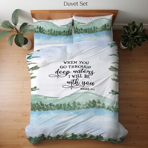 Christian Bedding Set Duvet Set Comforter Set or Quilt Set, Bible Verse ...