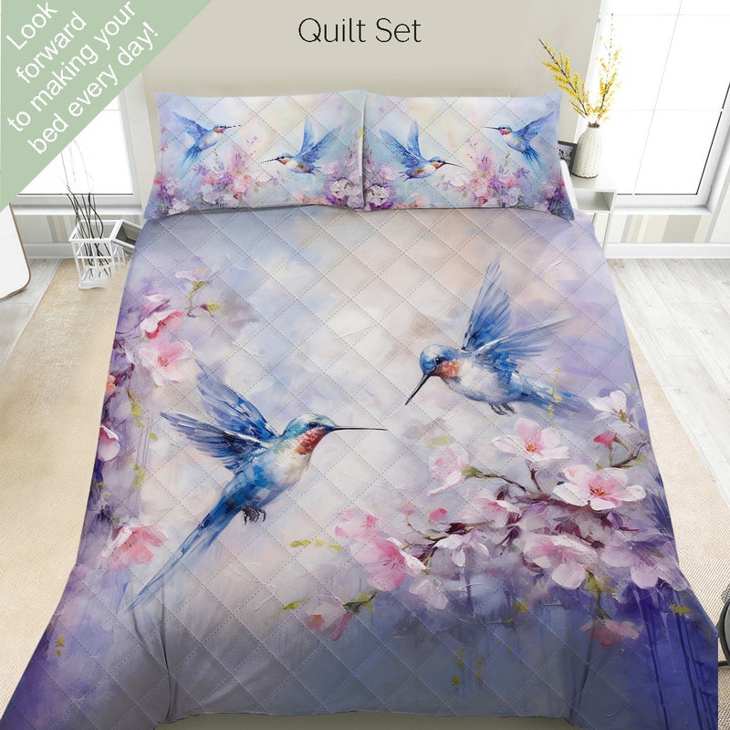 Hummingbird Quilt - Etsy
